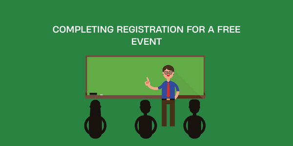 Completing Registration for a Free Event